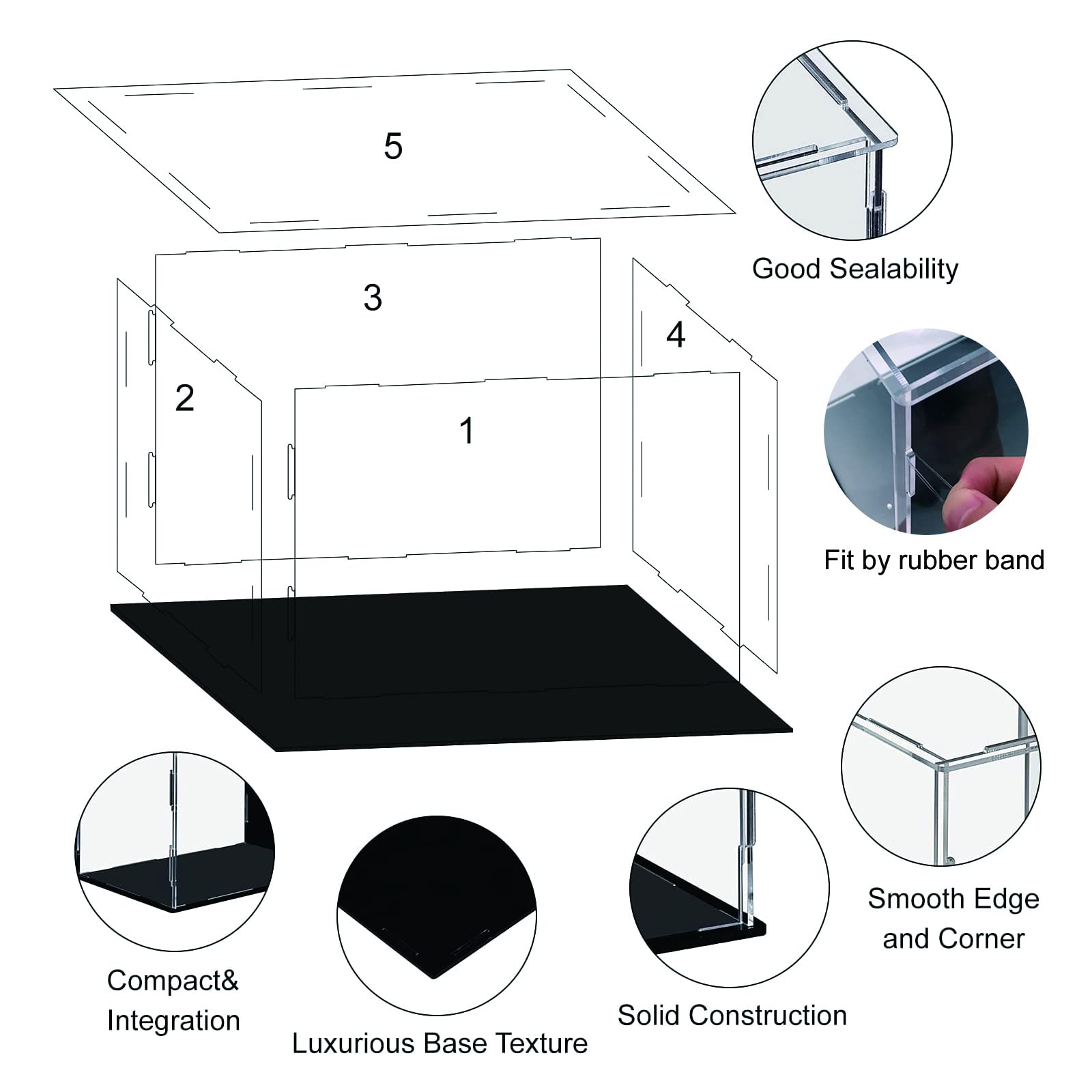 Self-Assembly Acrylic Display Case,Display Cases For Collectibles ...