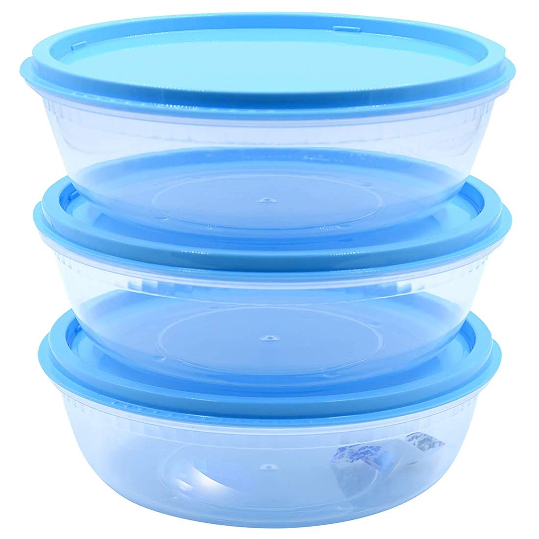 LORIDORI Circular Round Shape Plastic Kitchen Food Storage Jar and ...