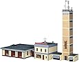 Amazon.com: Faller 130989 Fire Station Complex HO Scale Building Kit ...