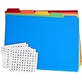 Amazon.com : 25 Pieces Top Tab File Guides Set Letter Size File Cabinet ...