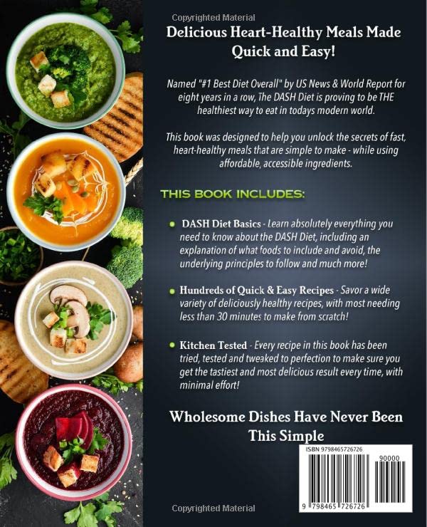 Dash Diet Cookbook 365 Days Of Heart Healthy Recipes To Lower Your
