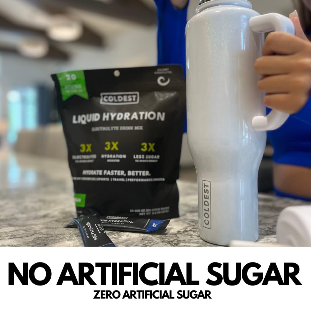 Coldest Liquid Hydration - Electrolyte Powder Packets - Electrolyte ...