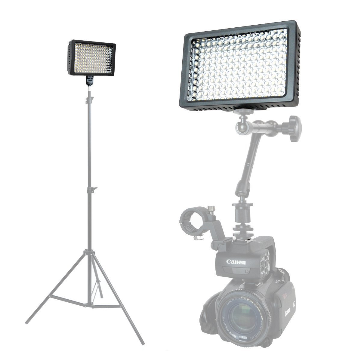 Amazon.com : Foto&Tech Professional 160 LED Dimmable Ultra High Power ...