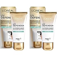 L'Oréal Paris Protector Solar Diario Anti-Brillo FPS50+ UV Defender Tono Medio, 40ml + L'Oréal ...