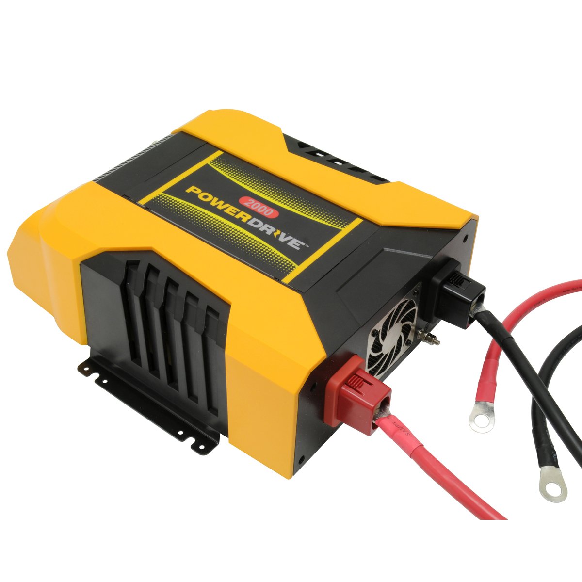 PowerDrive PD2000 2000 Watt Power Inverter with Bluetooth, Yellow