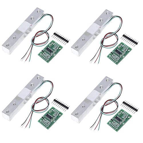 ShangHJ 4 Sets Digital Load Cell Weight Sensor + HX711 ADC Module ...