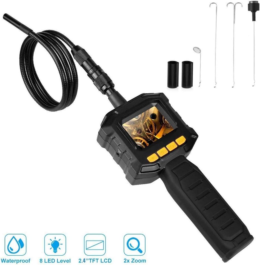 Inspection & Analysis IP67 Waterproof Industrial Endoscope,2.4ft LCD ...