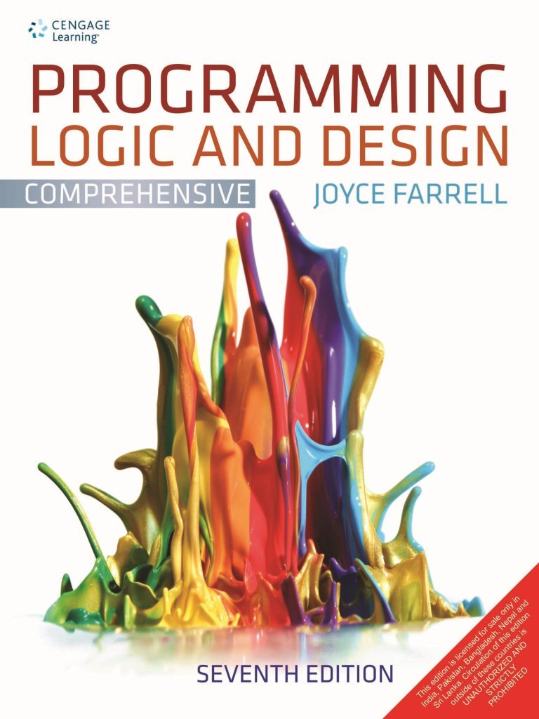 Programming Logic And Design Comprehensive Ansh Book Store