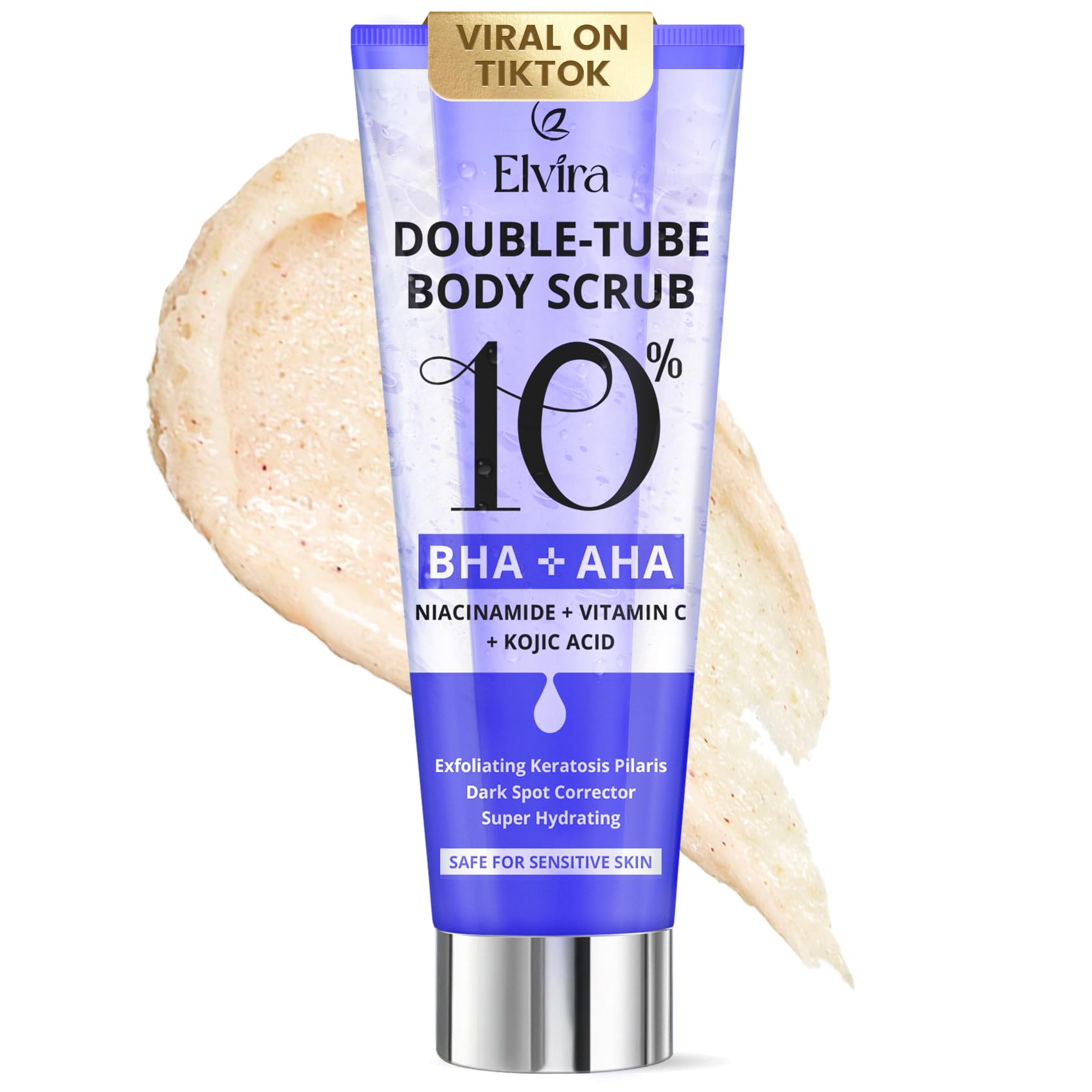 Elvira Double-Tube Body Scrub - Inner Tube with 10% AHA & BHA to ...