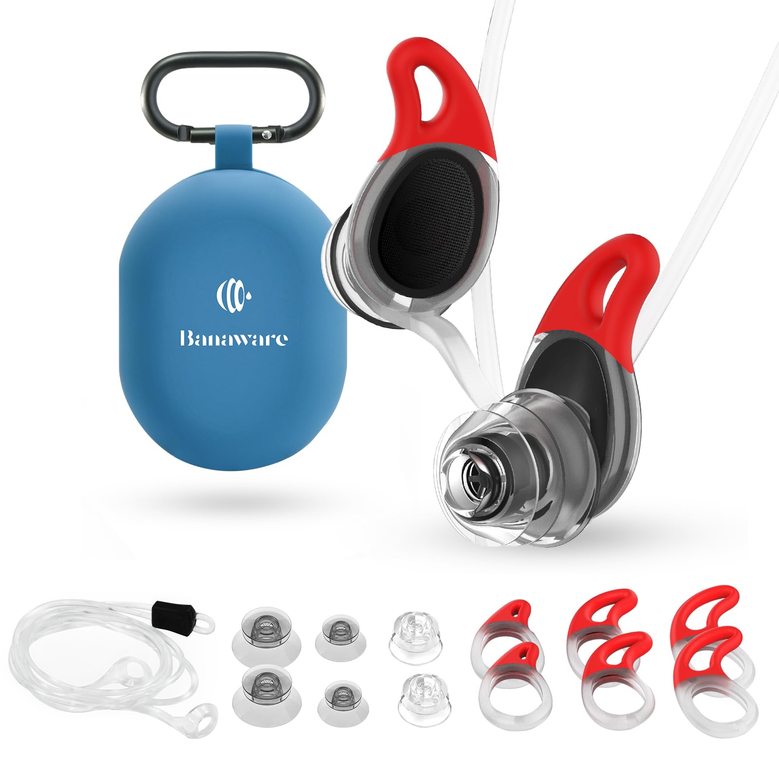 Banaware 4 Sizes Swimmer Surfer Ear Plugs for Swimmer Adult Water Aqua ...