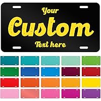 Amazon.com: Custom Mini License Plates for Front of Car Sign, 3x6 Inch ...