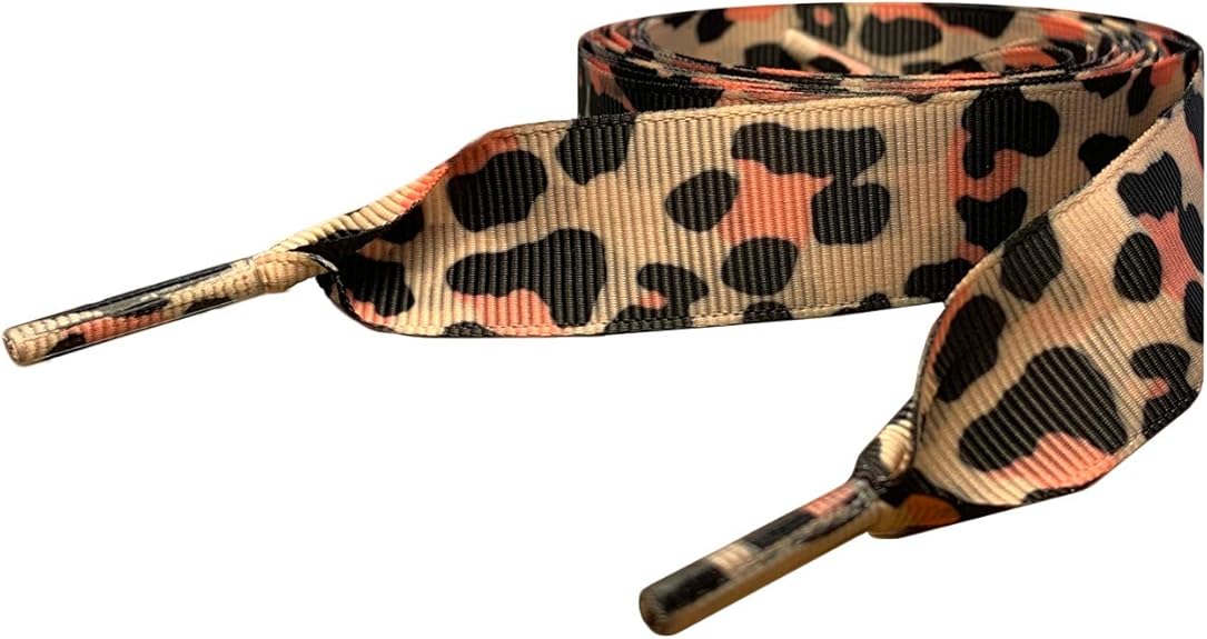 Snow Leopard Zebra Animal Print Smart Laces® Flat & My Ribbon laces ...