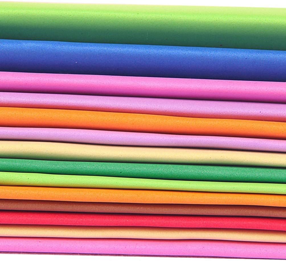 Toyvian Lot de 20 feuilles de mousse Eva en papier mousse multicolore ...