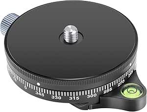 Neewer Camera Panoramic Panning Base with Style Plate, 3/8-inch Screw ...