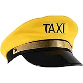 Yellow Taxi Cab Driver Hat Classic Look With Classic Black & White ...