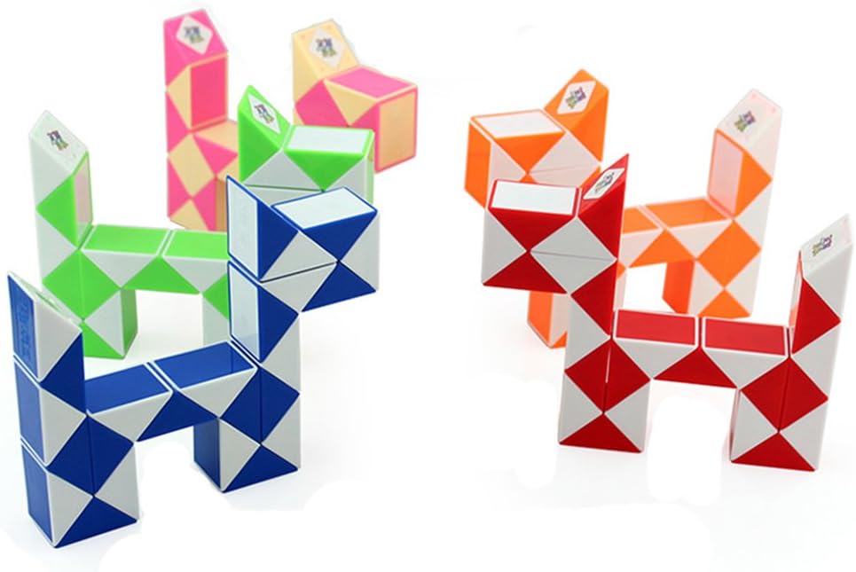 MZStech Set Magic Snake Twist Puzzle Twisty Toy Collection 24 Wedges ...