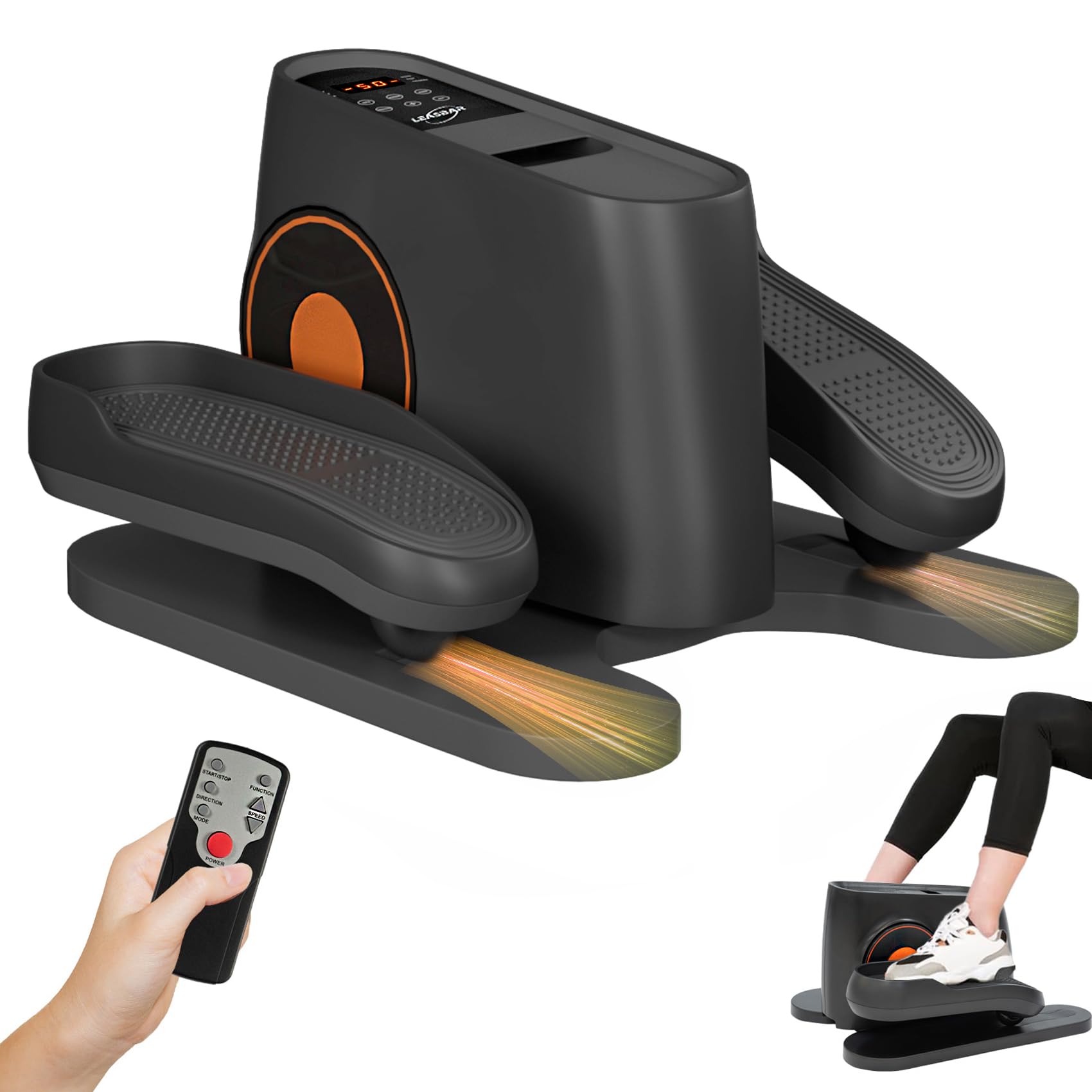 Leasbar Under Desk Elliptical Machine, Electric Ellipse Leg Exerciser ...