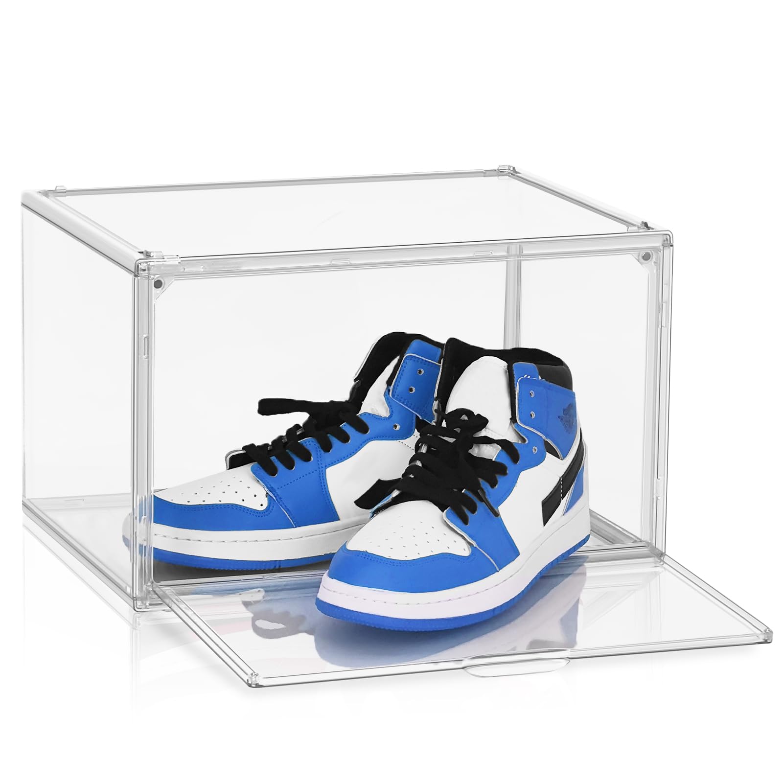Acrylic Shoe Display Case Transparent Sneaker Storage Boxes Clear ...