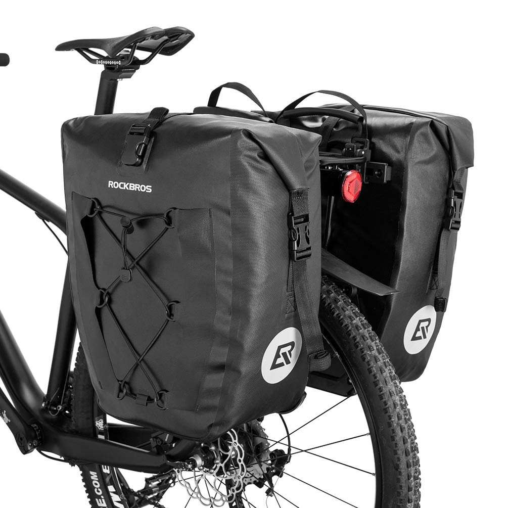 ROCKBROS Waterproof Bike Pannier Bag Outdoor Traveling Bike Rear Seat ...