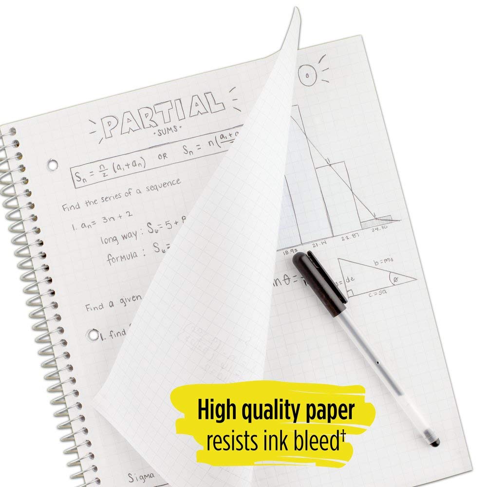 Five Star Spiral Notebook 1 Subject Graph Ruled Paper 100 Sheets 11 