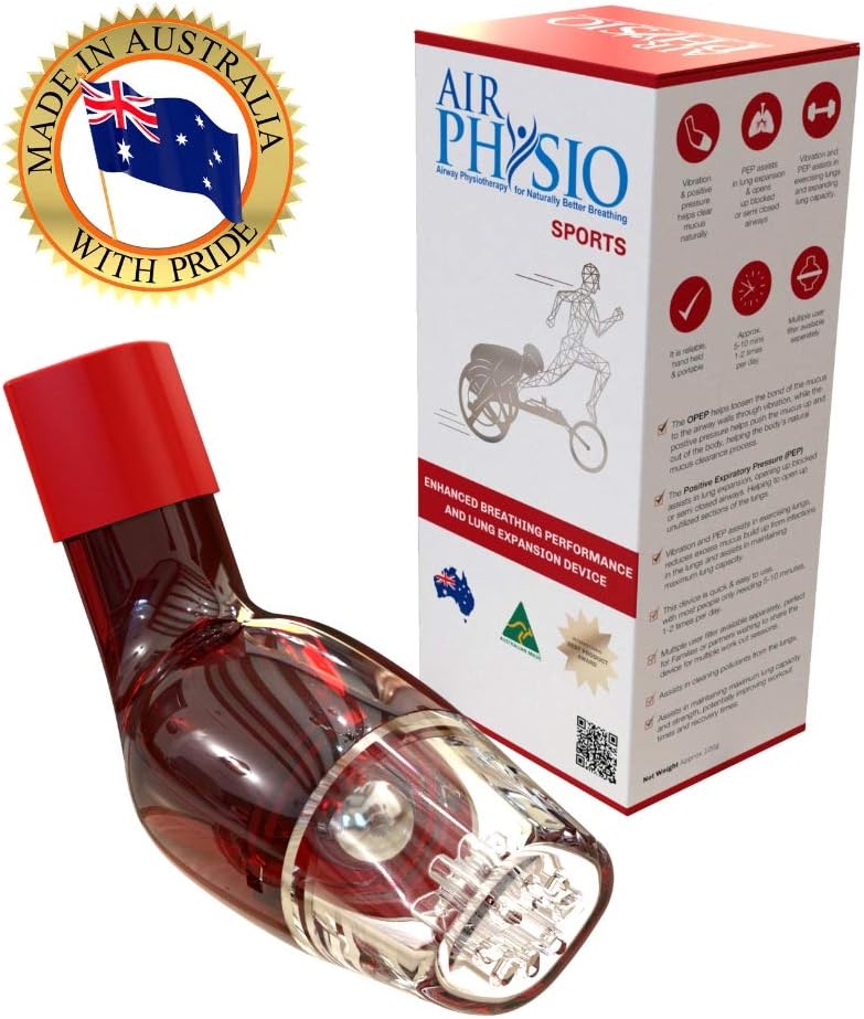 AirPhysio Sports Edition O2 Exercise Device for Expiratory Breathing ...