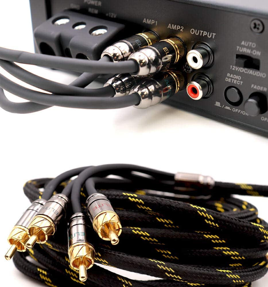 Mua Elite Audio Pro Series 20ft. 4-Channel Car Audio RCA Cable - Triple ...