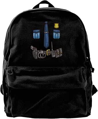 Amazon.com: Police Officer Law Enforcement Canvas Backpack School ...