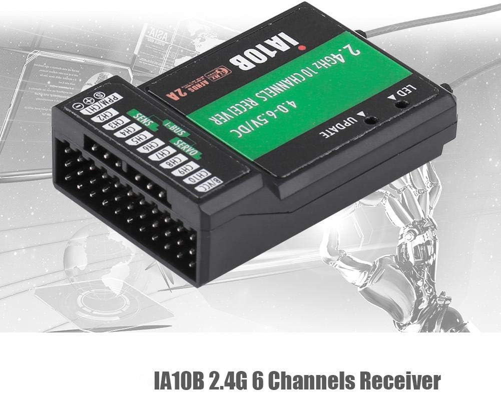 Taidda FS-iA10B Receiver, RC Receiver Practical Flysky FS-IA10B 2.4G 10 Channel Receiver PPM ...