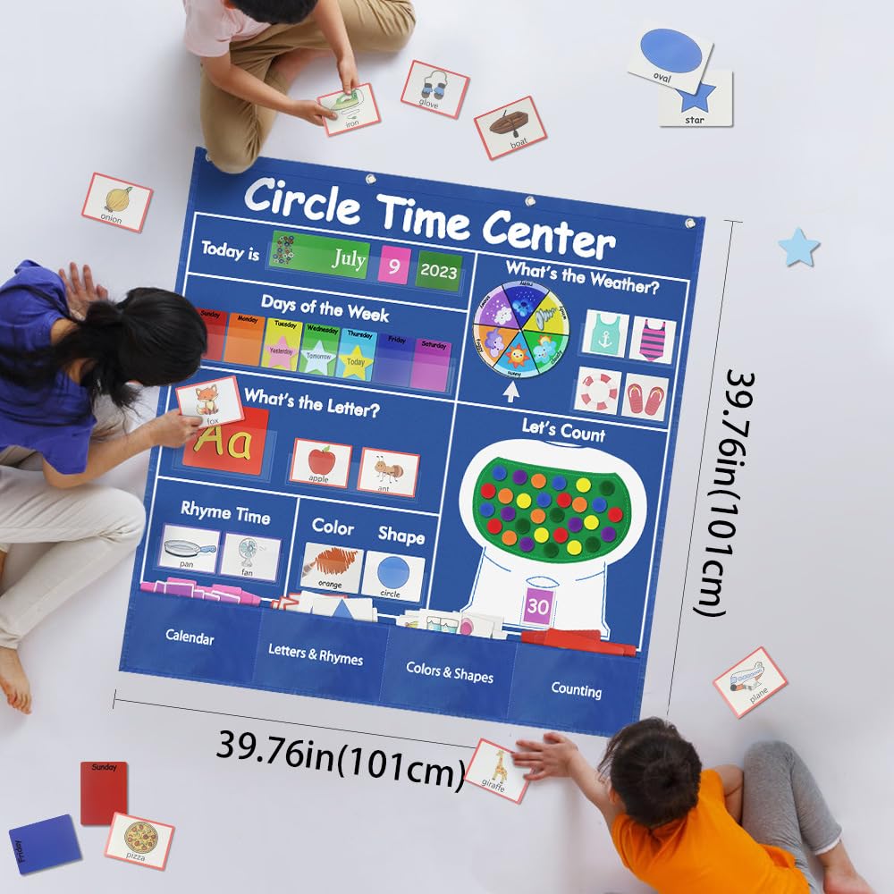 Mua Circle Time Center Classroom Pocket Charts Teaching Pocket Chart ...