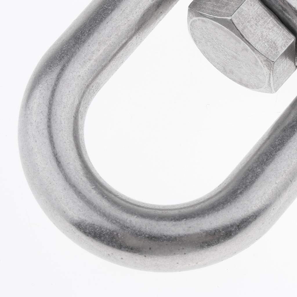 LOVIVER 2 Pcs M12 Stainless Steel Double Ended Swivel Eye Hooks Eye to ...
