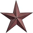 Amazon.com: Qobumy 36Inch Large Metal Barn Star-Red Barn Star Outdoor ...