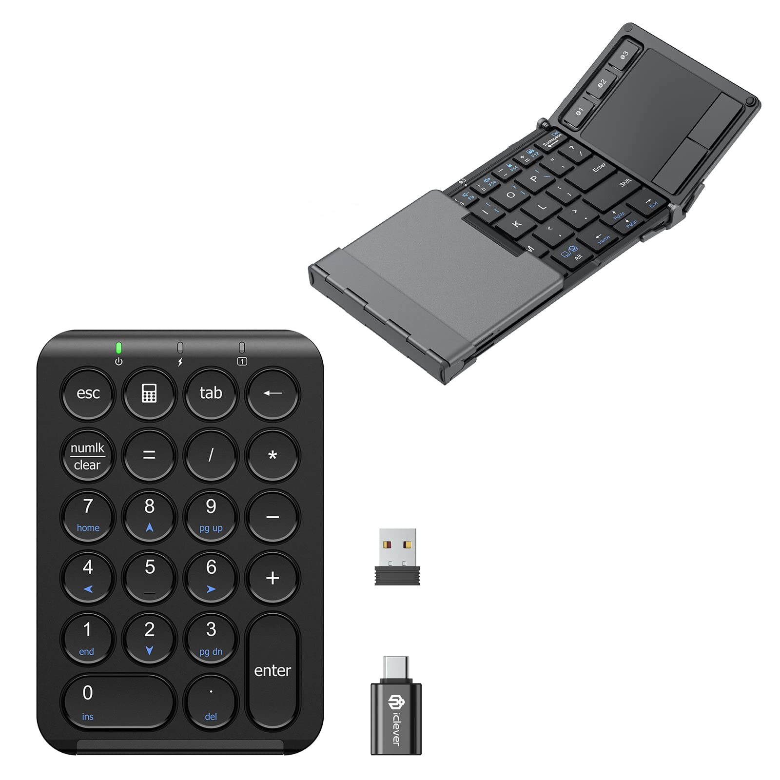 Mua Bluetooth Keyboard Bk08 Folding Keyboard With Sensitive Touchpad Sync Up To 3 Devices
