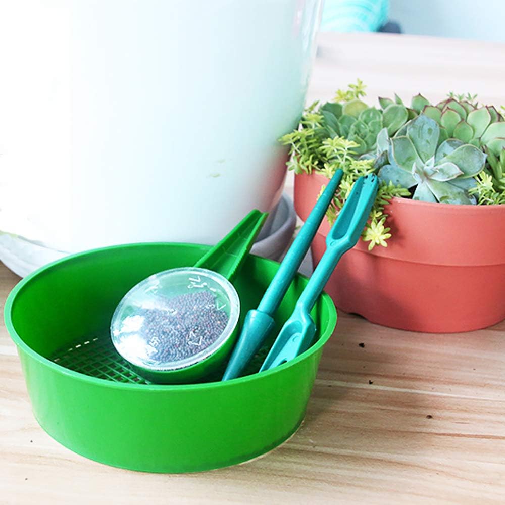 Skystuff Set of 4 Garden Sieve with Seed Dispenser, Widger Seedlings ...