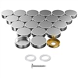 Amazon.com: 8 PC Stainless Steel Screw Cover/ Cap (Full Metal ...
