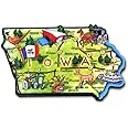 Amazon.com: Iowa Artwood State Magnet Collectible Souvenirs and Gifts ...