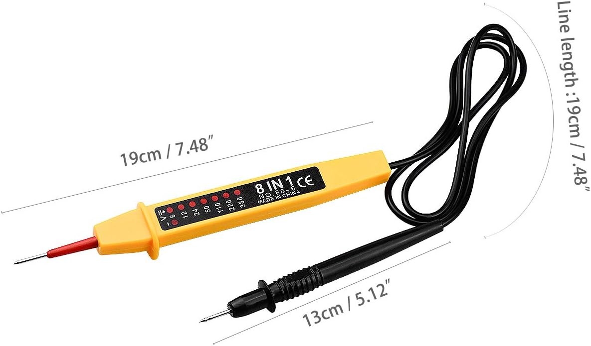 Auto Line Tester 0-500V Voltage Tester Activation Components Tools ...