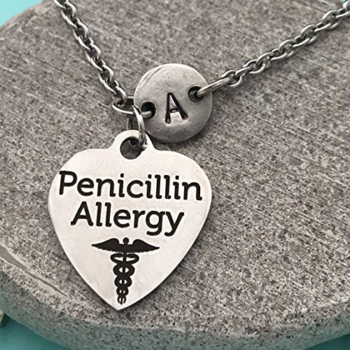 Amazon.com: Penicillin allegy charm bracelet, penicillin allergy charm ...