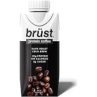 BRÜST PROTEIN COFFEE DARK ROAST (20g Protein, 175mg Caffeine, 100 ...