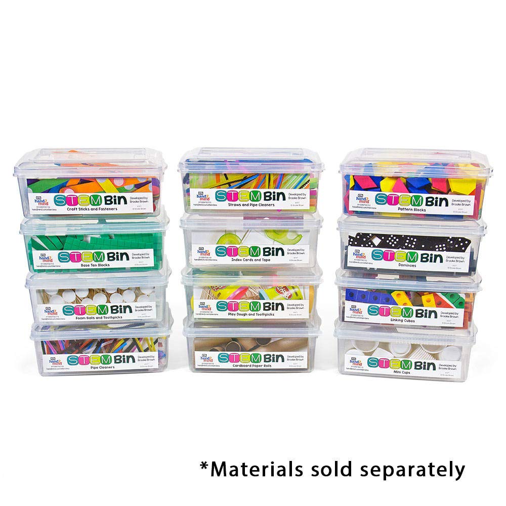 Amazon.com: hand2mind STEM Bins by Brooke Brown, 12 Ready-to-Fill ...