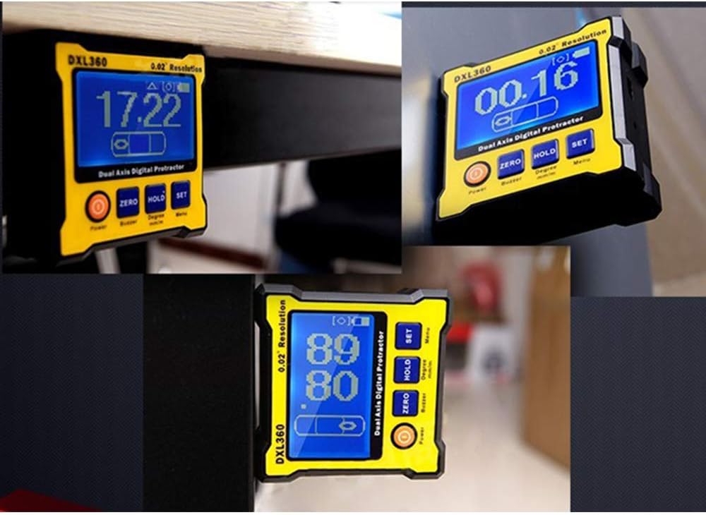 Digital Protractor Digital Level Inclinometer 0.02Degree Angle Finder ...