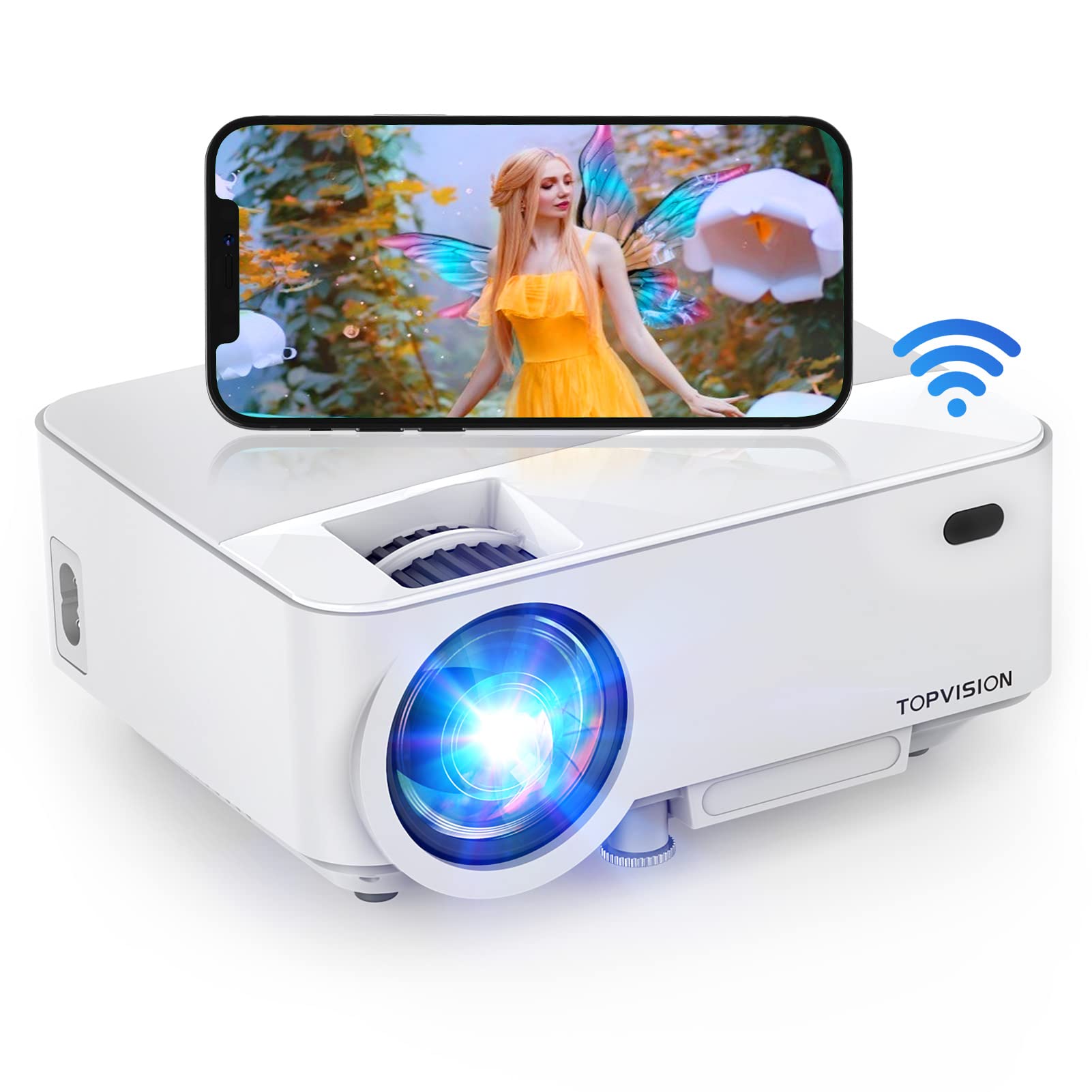 Mua Mini Projector, TOPVISION WiFi Portable Projector for Outdoor Movie ...