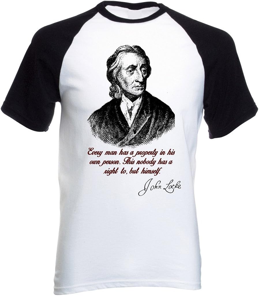 teesquare1st Men's John Locke Black Short Sleeved T-Shirt: Amazon.co.uk ...