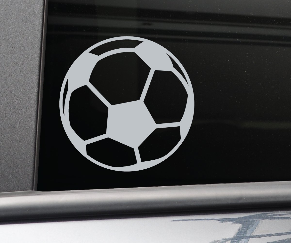 Amazon.com: Soccer Ball Vinyl Decal Laptop Car Truck Bumper Window ...