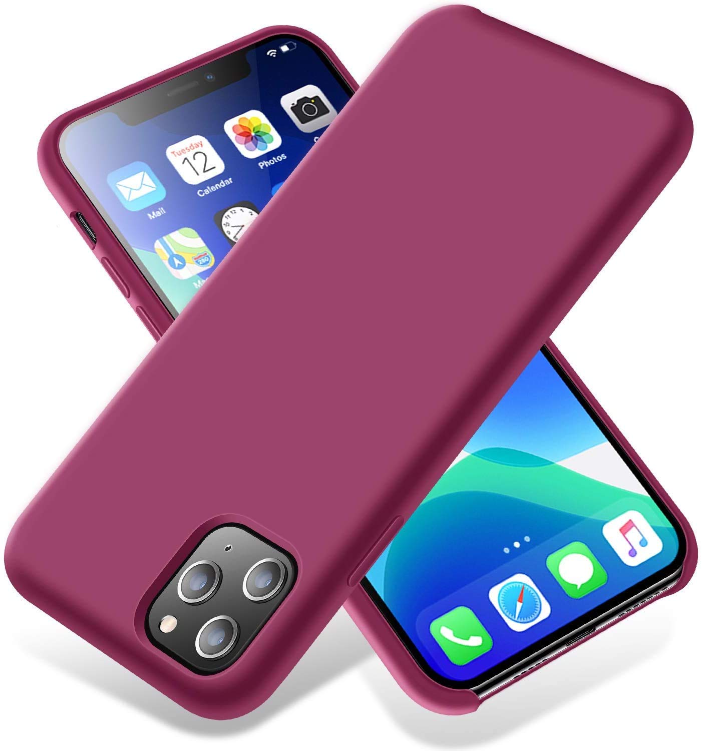 REALCASE Liquid Silicone Back Cover Designed for Apple iPhone 11 Pro ...