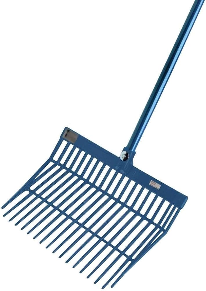 Amazon.com: Roma Revolutionary Stable Rake With Handle (Large) (Blue ...