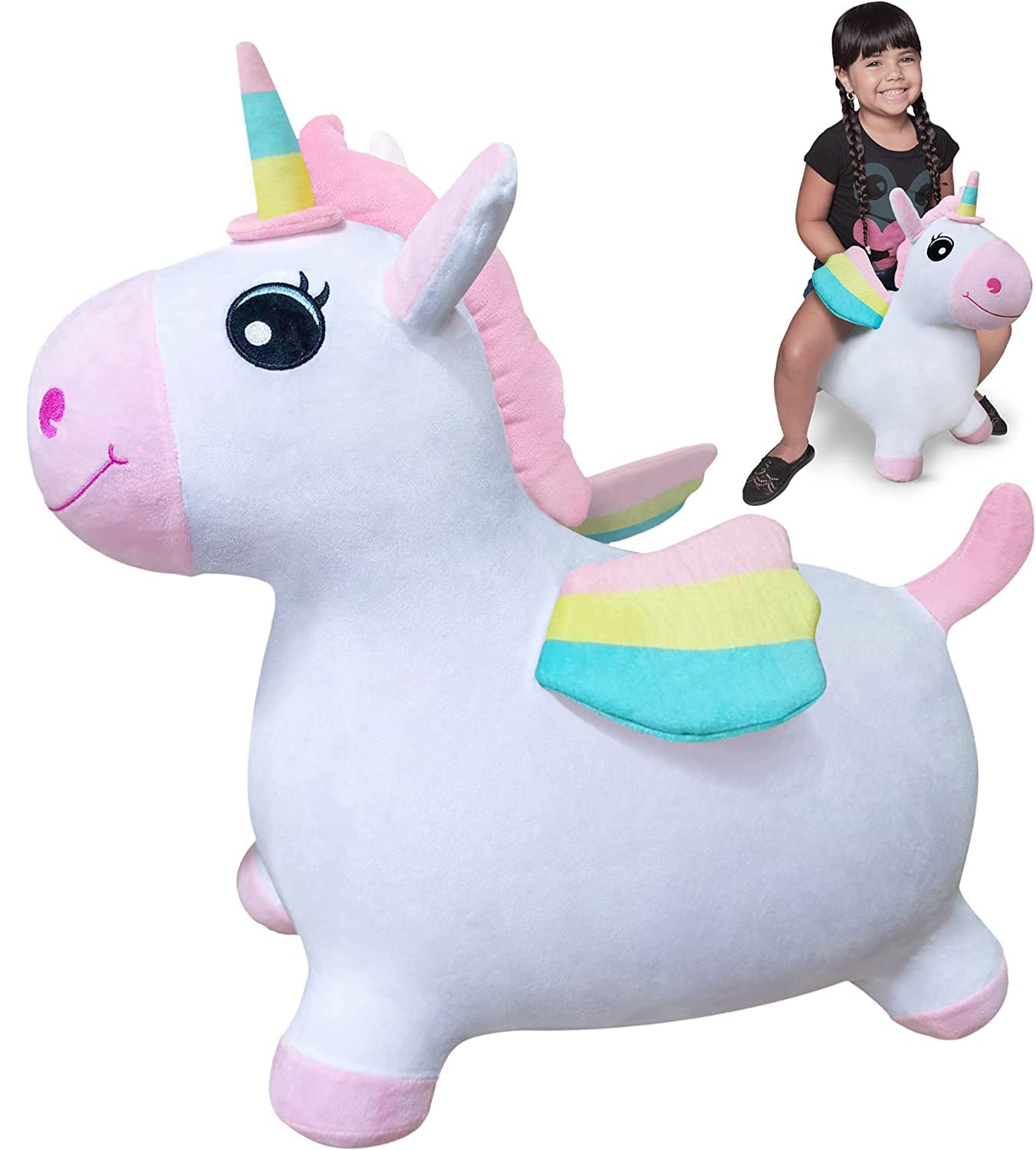 WALIKI Bouncy Horse Hopper | Inflatable Hopping Horse for Girls ...