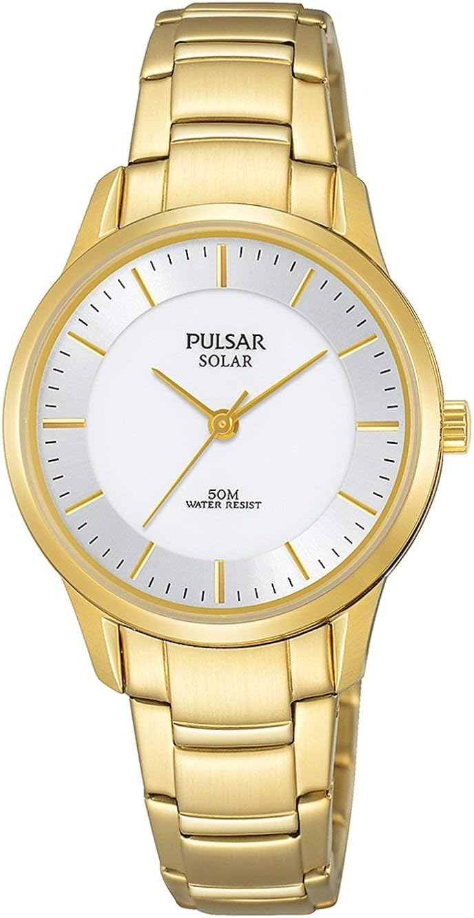 Pulsar Damen Analog Solar Uhr mit Edelstahl Armband PY5042X1: Amazon.de ...