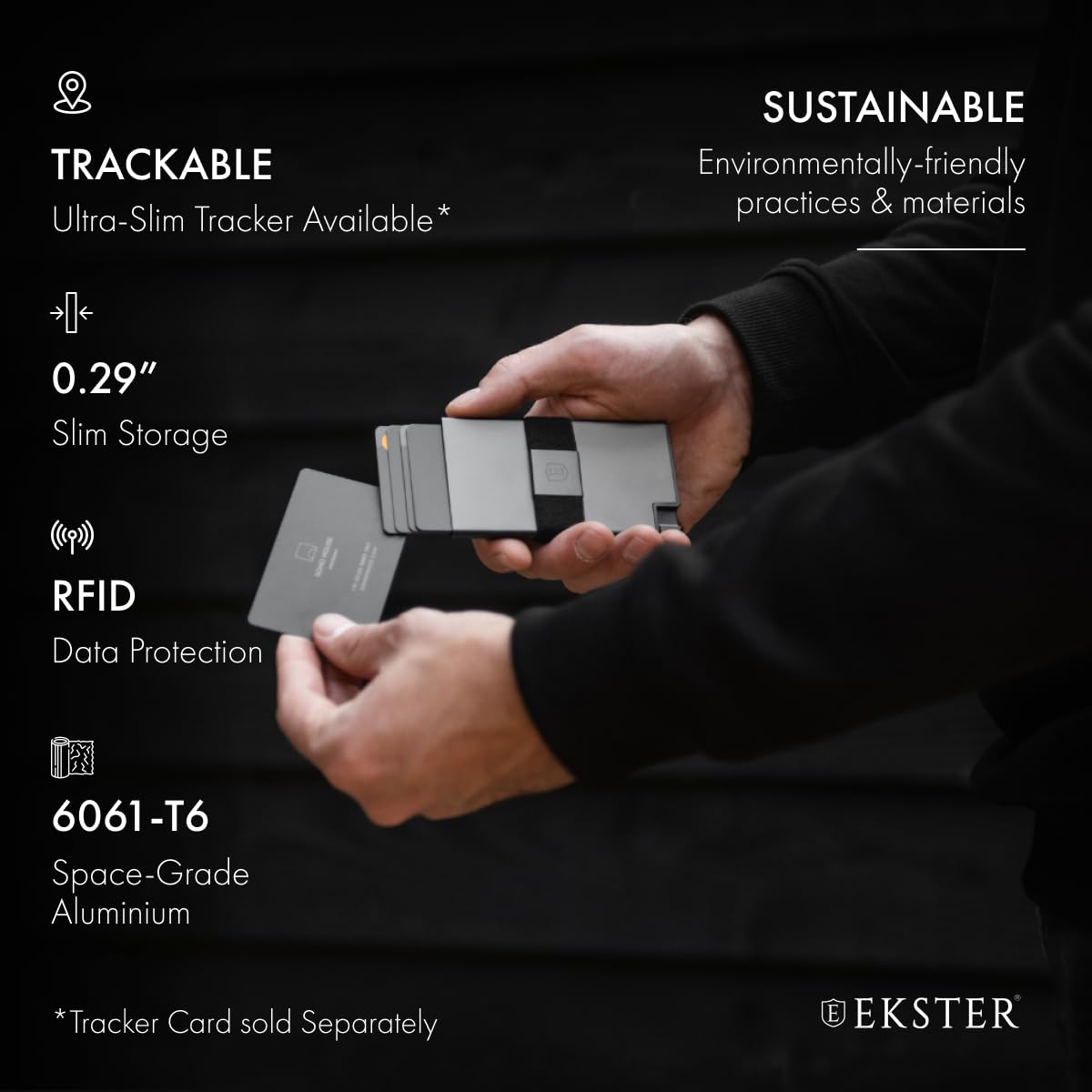 Mua Ekster Aluminum Cardholder Wallet for Men | Metal Wallets with RFID ...