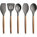 Amazon.com: Miusco Silicone Cooking Utensils Set, 7 Piece Natural ...