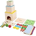 Amazon.com: Adena Montessori 6 in 1 Play Kit Toy- 3 Nesting & Stacking ...